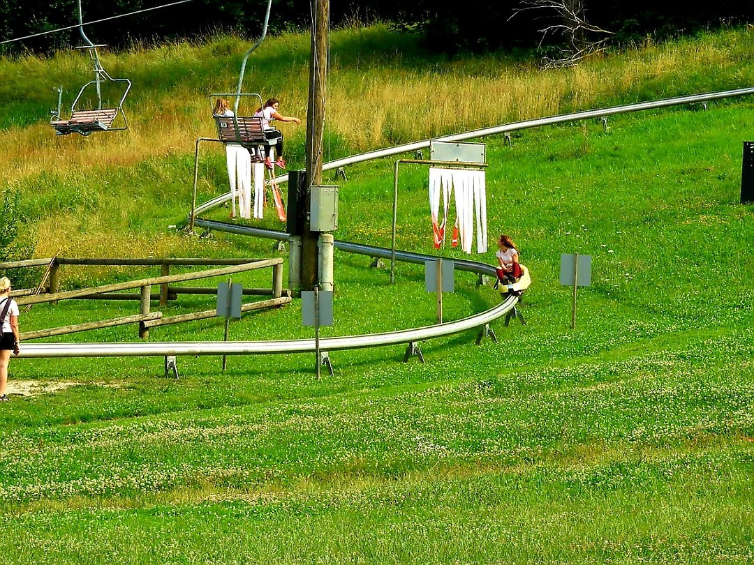 Ook in de zomer wordt de skipiste gebruikt | Foto | Frans en Paulien