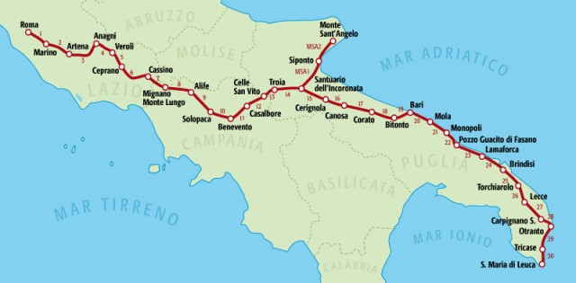 Via Appia-Traiana (Rome-Bari) | Foto | Van Rome naar Istanbul over de ...