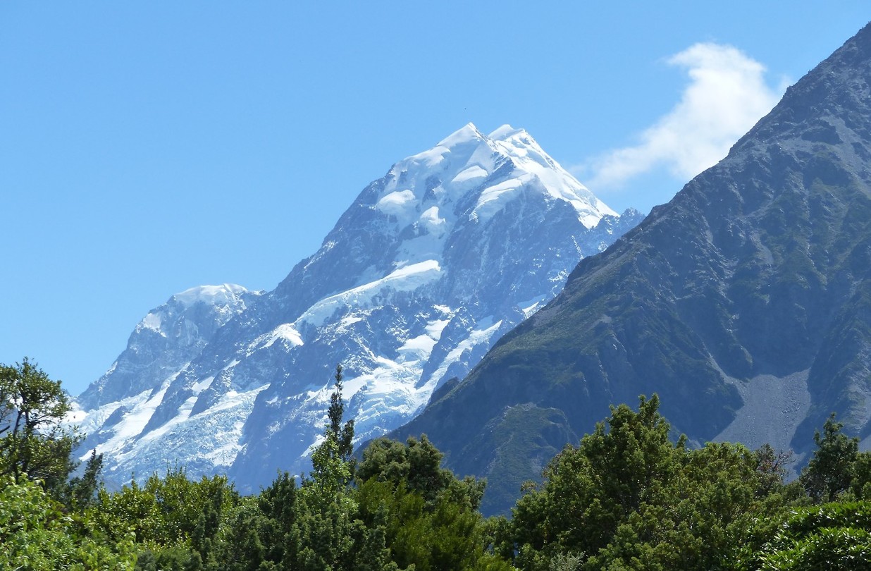Mount Cook in vol ornaat | Foto | Henk en Anja’s reisblog