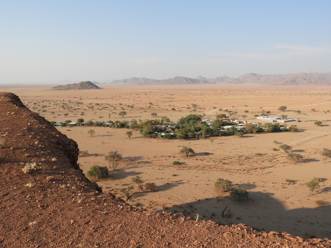 Prachtige vergezichten, Namibwoestijn bij Gondwana Desert Lodge. | Foto ...