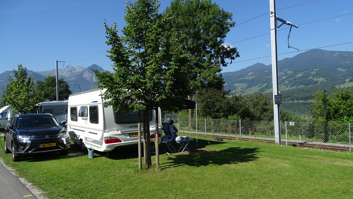 Mooie plaats op camping Ewil | Foto | Reisblog van Leo & Hetty