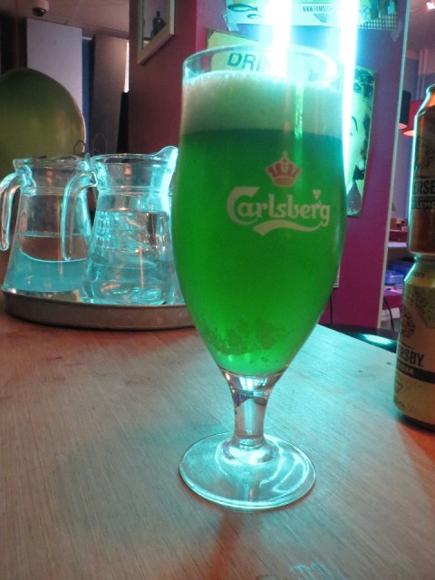 Kopenhagen - Groen bier in de Hostel | Foto | SvenskAnne