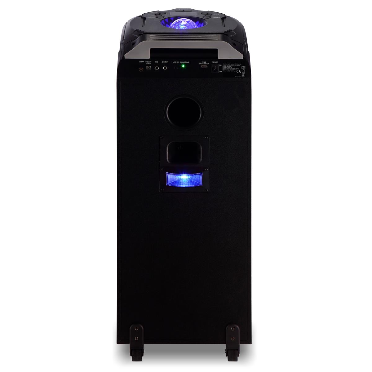 1000W Dual 8" Portable Bluetooth Speaker with LED Party Lighting ...