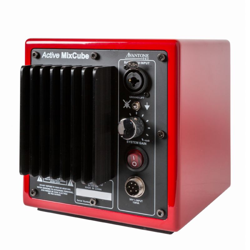 Active MixCube Powered Full-Range Mini Reference Monitors, Red (Single) | Erikson Audio