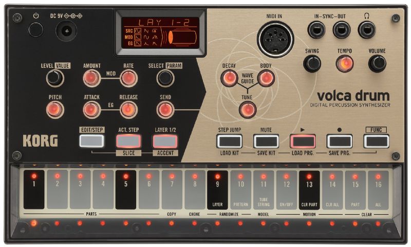 Synthesized Drum Machine with 16 Step-Sequencer, 6 parts | Erikson Music