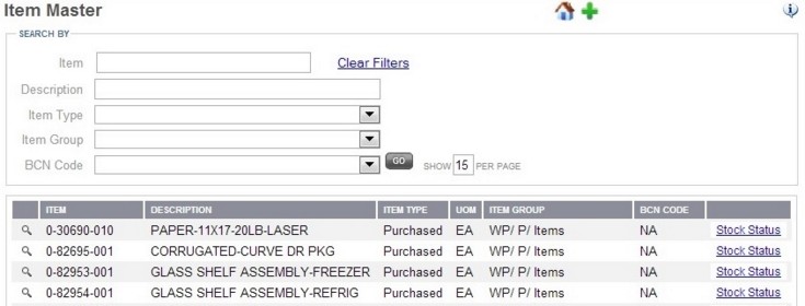 Item Master
