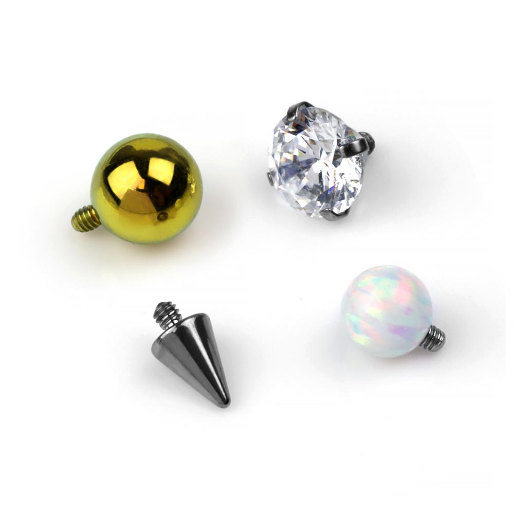 Loose Threadless & Threaded Ends For Piercing Jewelry