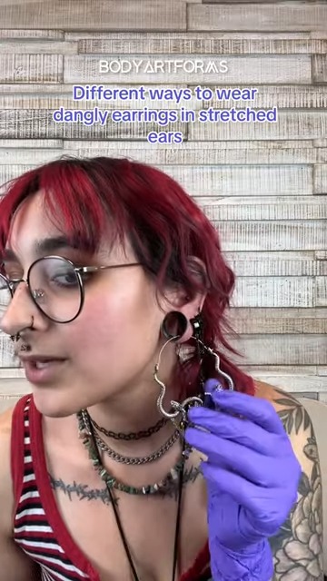 How To Wear Your Dangly Earrings With Stretched Lobes