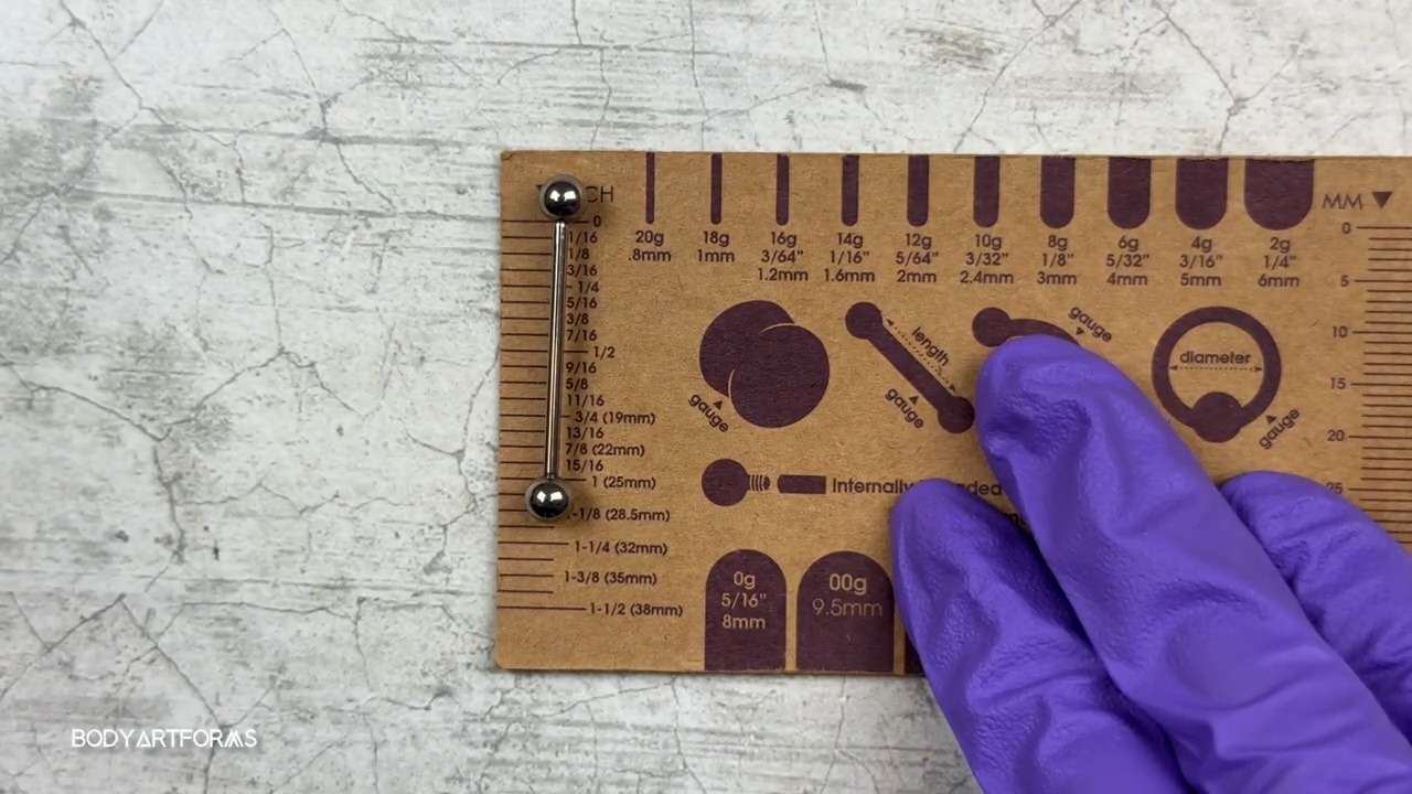 How To Use A Bodyartforms Gauge Card To Measure Your Jewelry