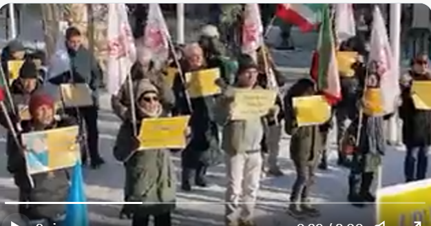 بالاترین آکسیون ایرانیان آزاده در یوتوبوری سوئد در حمایت از قیام