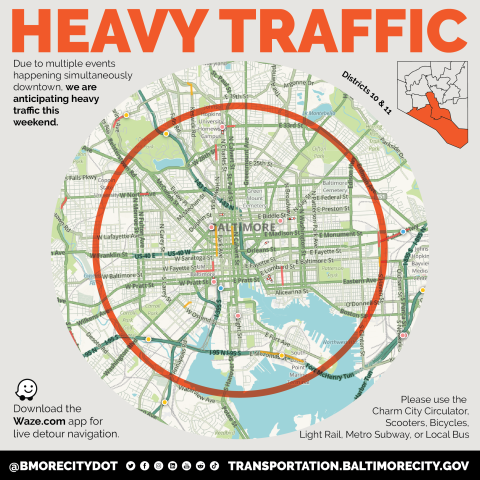 Heavy Volumes of Traffic Expected Downtown This Weekend for Multiple ...