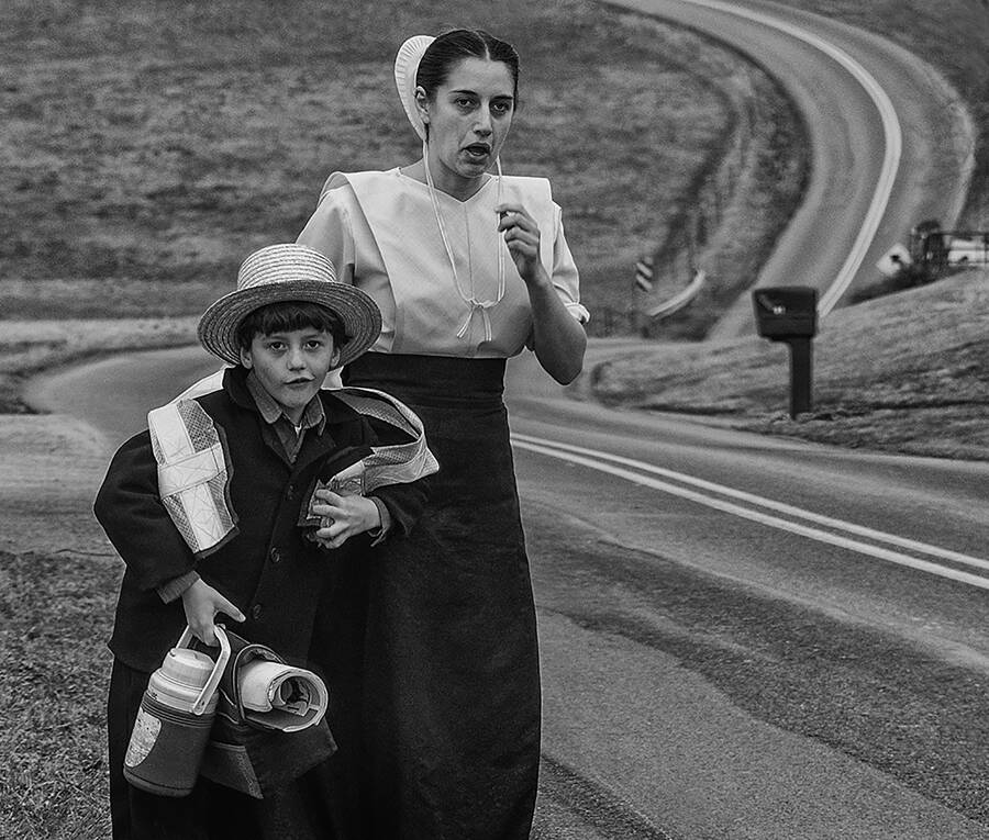 Amish Teacher & Student by William R. West | Black & White Magazine ...