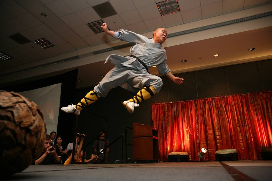 Flying Shaolin Monk by Heni Thoma | Black & White Magazine | For ...