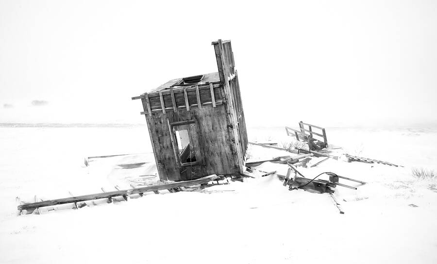 Guard Shack Destroyed by Elaine Heron | Black & White Magazine | For ...