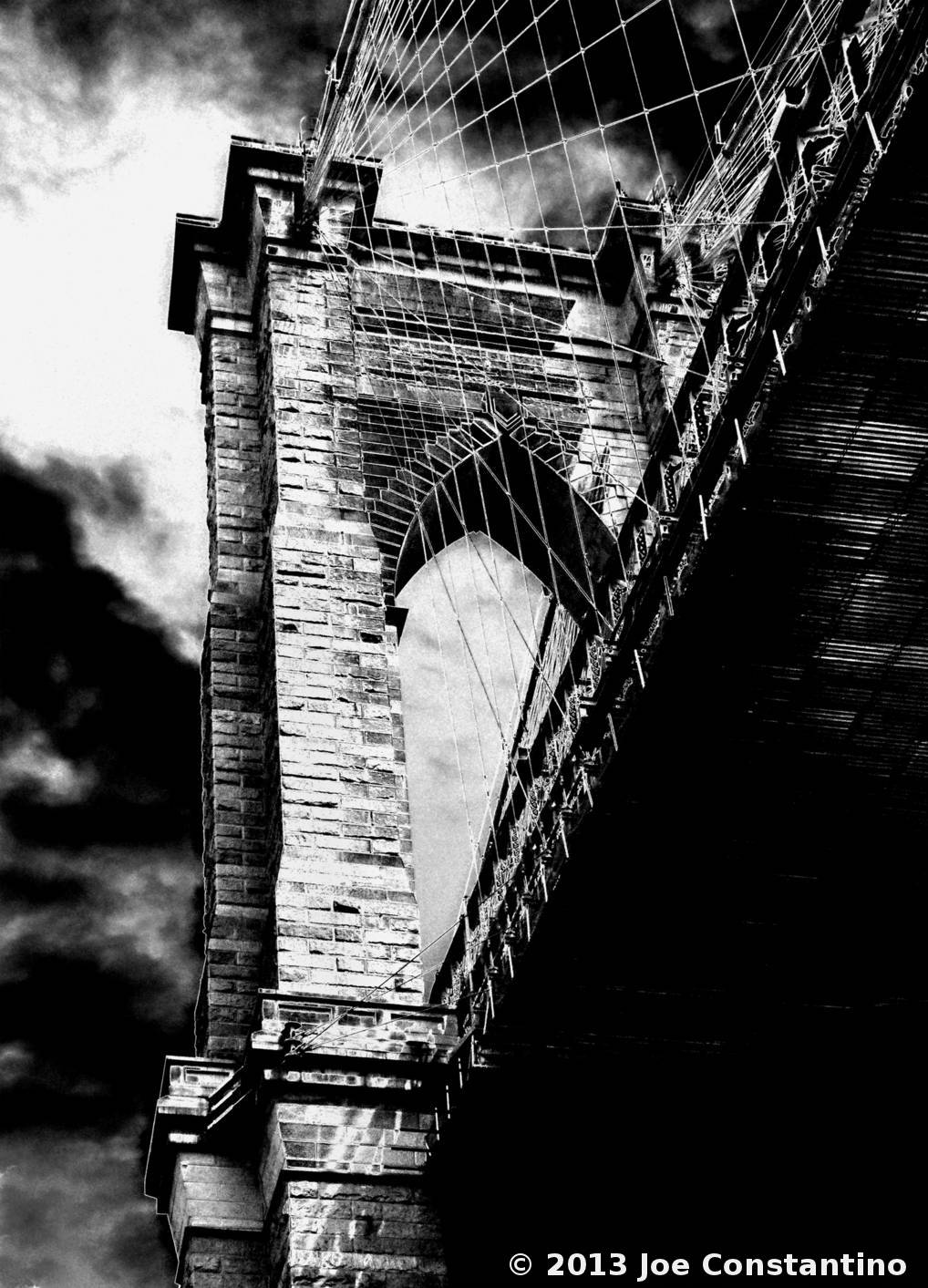 09 Brooklyn Bridge Stanchion. New York City by Joe Constantino | Black ...