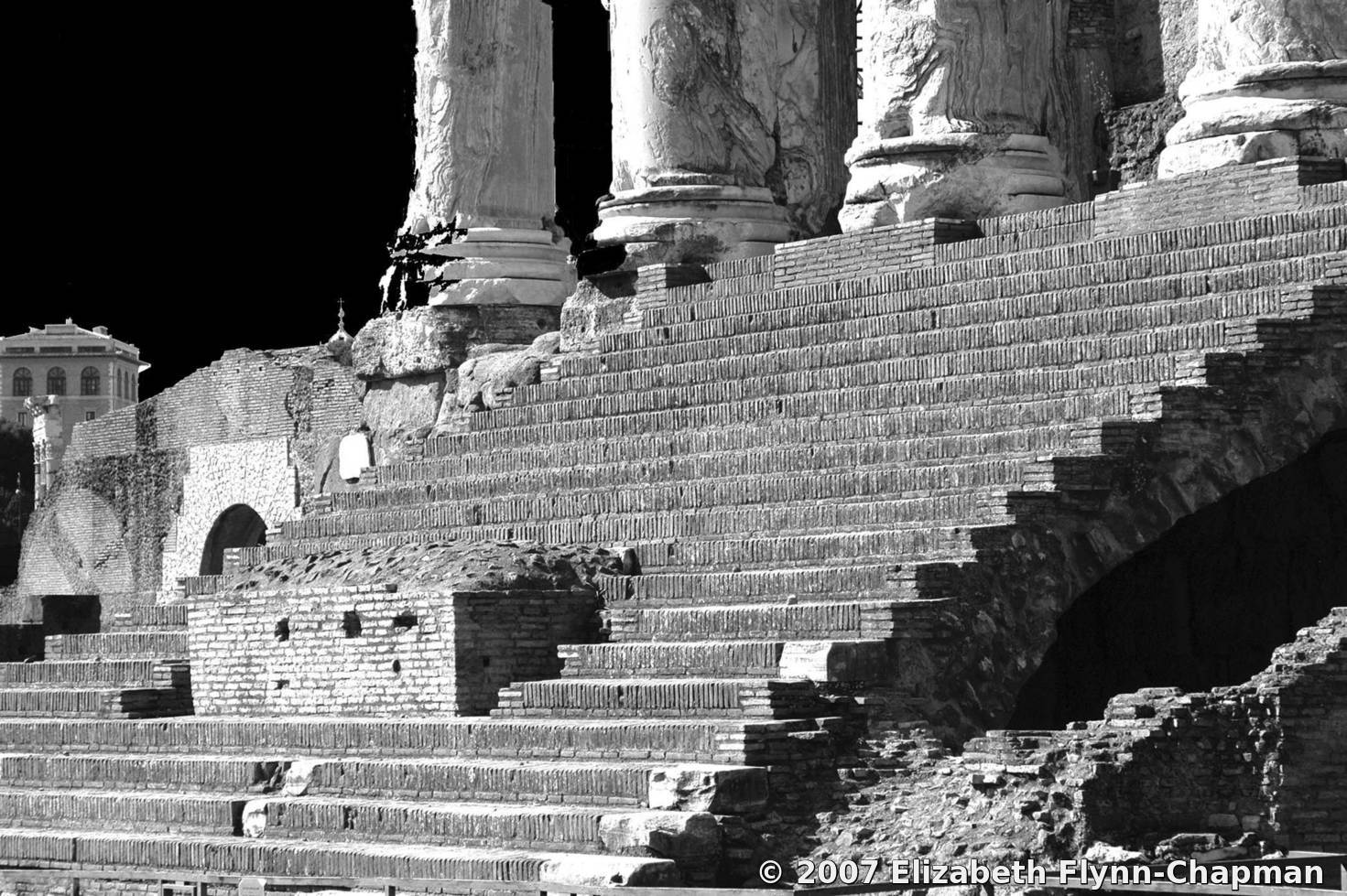 Roman Temple Steps by Elizabeth Flynn-Chapman | Black & White Magazine ...