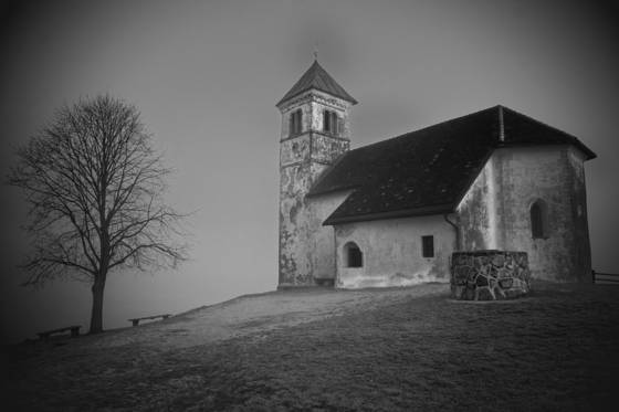 Church and a Tree by Aaron Marko | Black & White Magazine | For ...