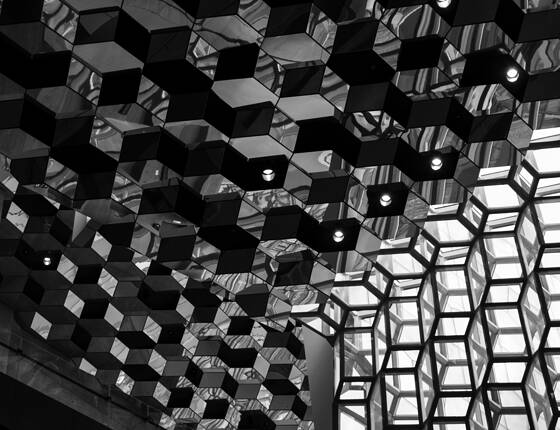 Intersection of Walls and Ceiling by Daniel L. English | Black & White ...