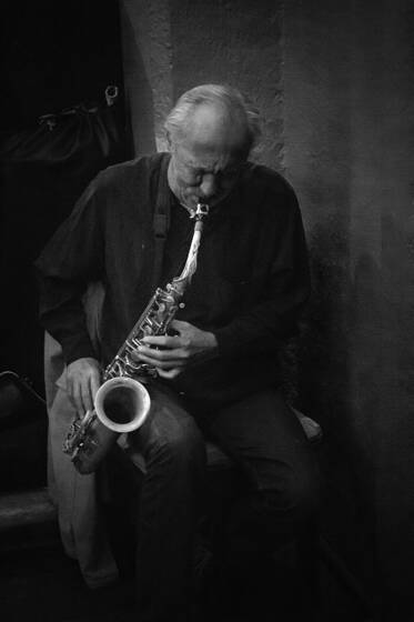 The Old Saxophone Player by Barry H. Rosof | Black & White Magazine ...