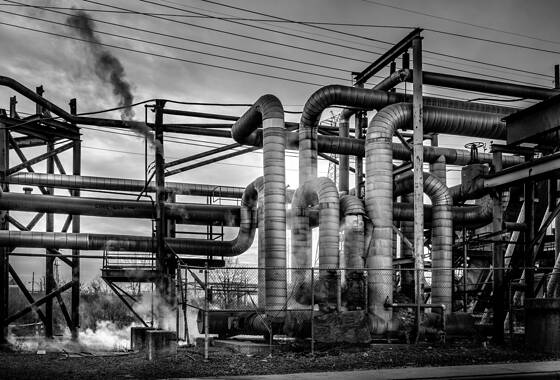 Steel Mill Steam Pipes by Craig Nedrow | Black & White Magazine | For ...