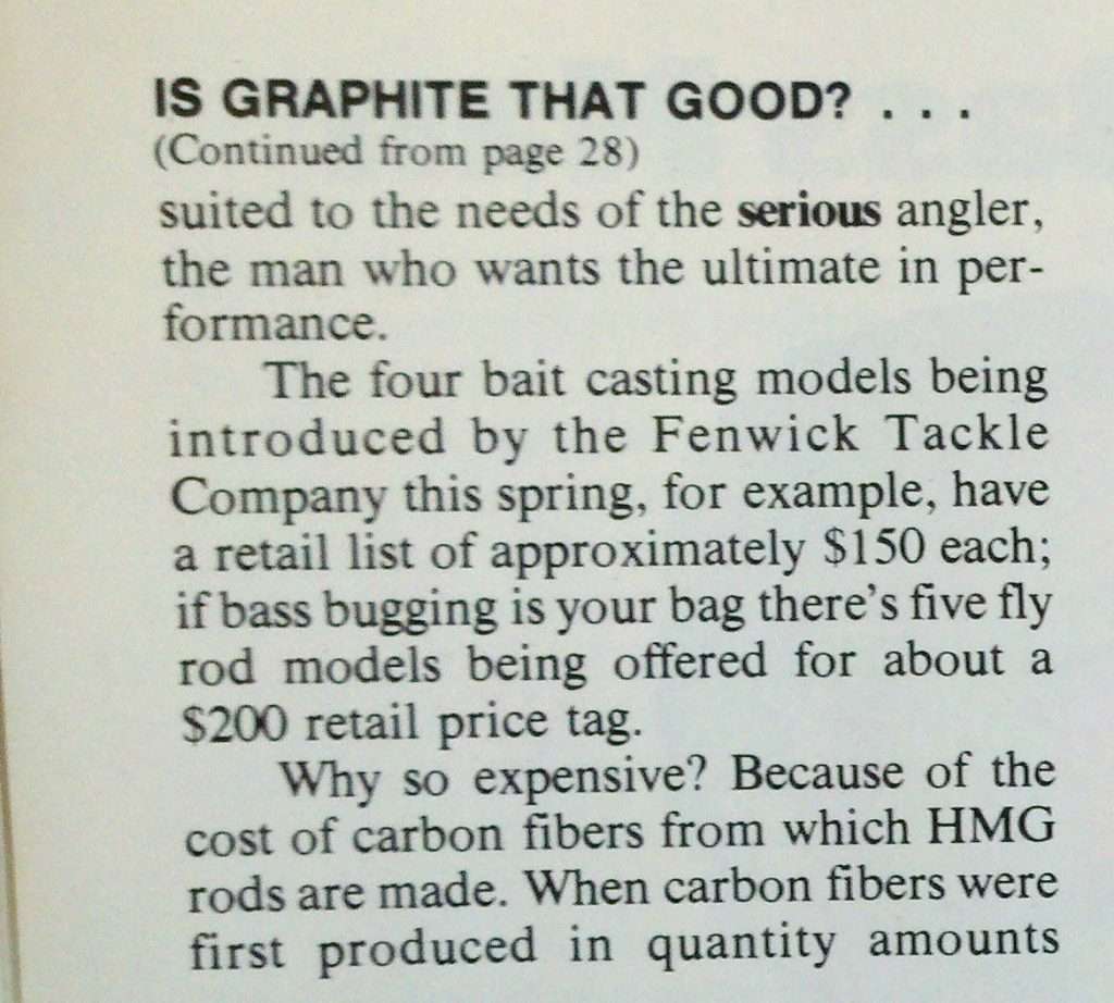 Graphite Rods Only for the Wealthy Angler - Bass Fishing Archives