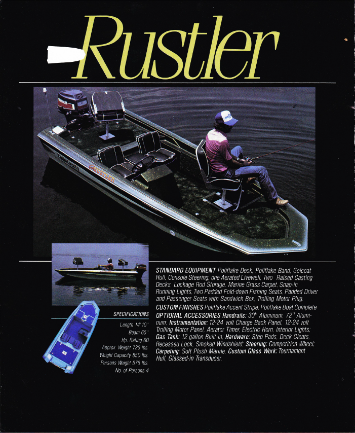 1984 Tide Craft - Bass Fishing Archives Old Bass Boats