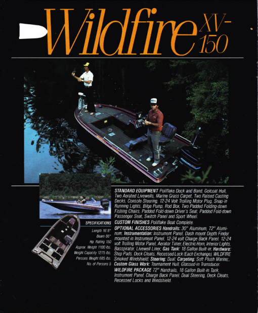 1984 Tide Craft - Bass Fishing Archives Old Bass Boats