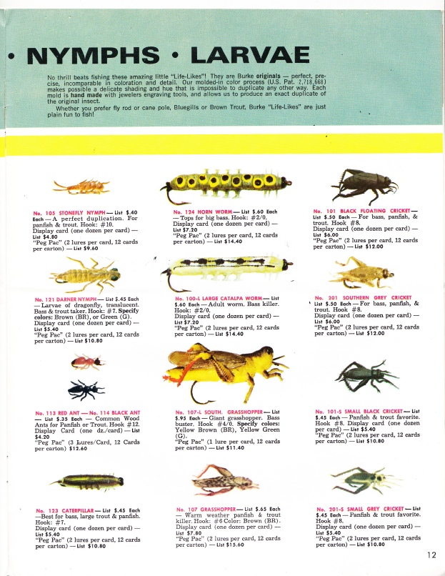 1968 Burke Flex-O Catalog - Bass Fishing Archives Tackle History
