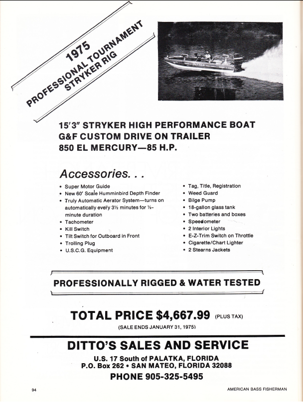 Old Bass Boats – 1975 Part 3 - Bass Fishing Archives Old Bass Boats