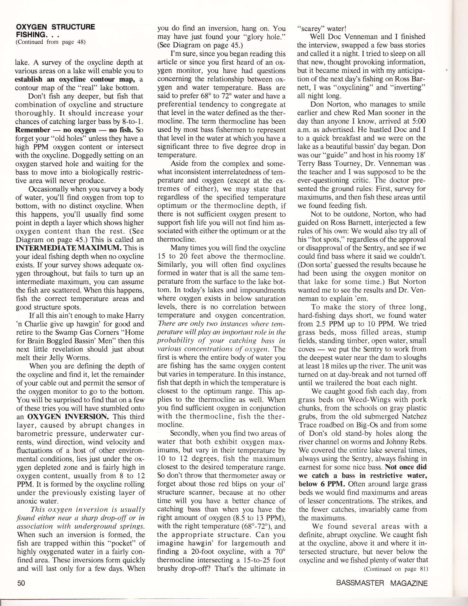 The Oxygen Meter Fail - Bass Fishing Archives Electronics