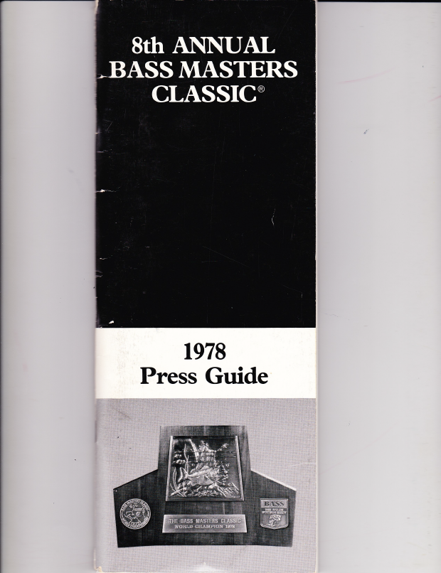 1978 Bass Masters Classic Press Guide Front Cover - Bass Fishing Archives