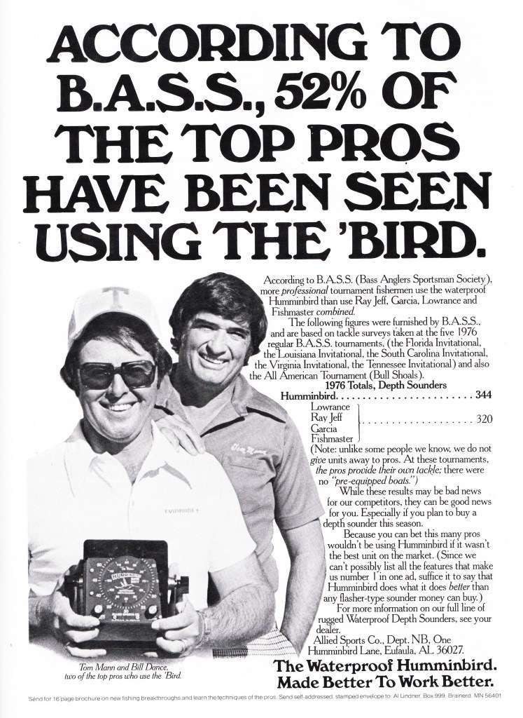 Tom Mann and Humminbird - Bass Fishing Archives Electronics