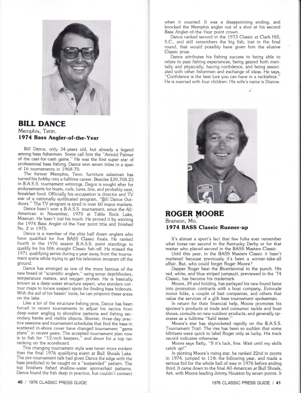 1976 Bass Masters Classic Press Guide Gallery - Bass Fishing Archives ...