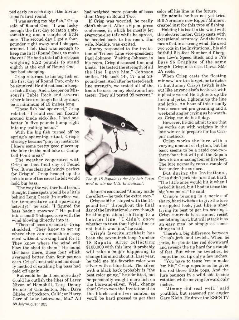 It’s Called Crispin’ - Bass Fishing Archives Friday Finale