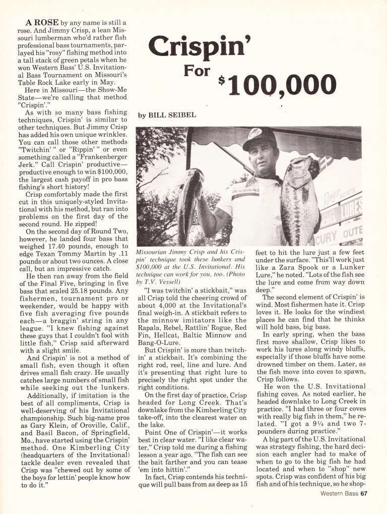 It’s Called Crispin’ - Bass Fishing Archives Friday Finale