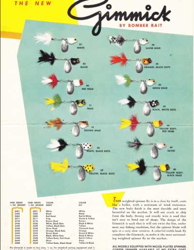 Bomber Baits 1953 Catalog - Bass Fishing Archives Tackle History