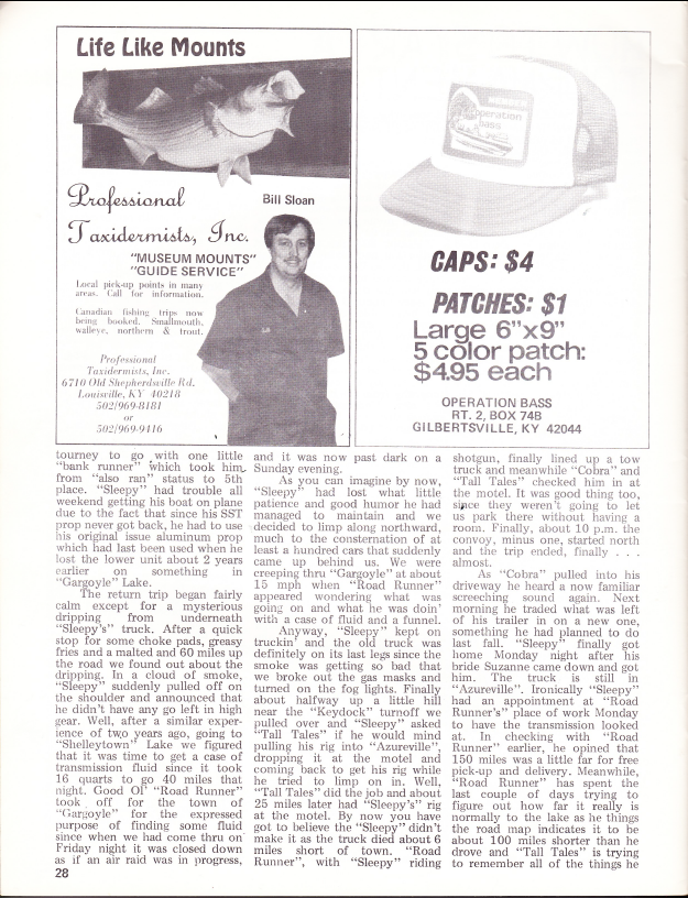 Operation Bass and Cast Magazine - Bass Fishing Archives Old Tournament ...