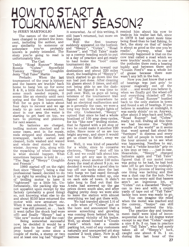 Operation Bass and Cast Magazine - Bass Fishing Archives Old Tournament ...