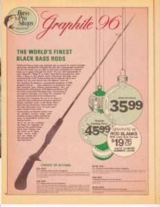 Graphite too Expensive? - Bass Fishing Archives Tackle History