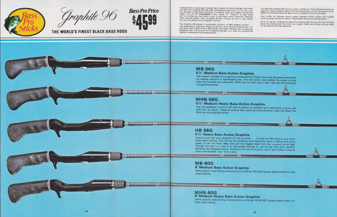 Graphite too Expensive? - Bass Fishing Archives Tackle History