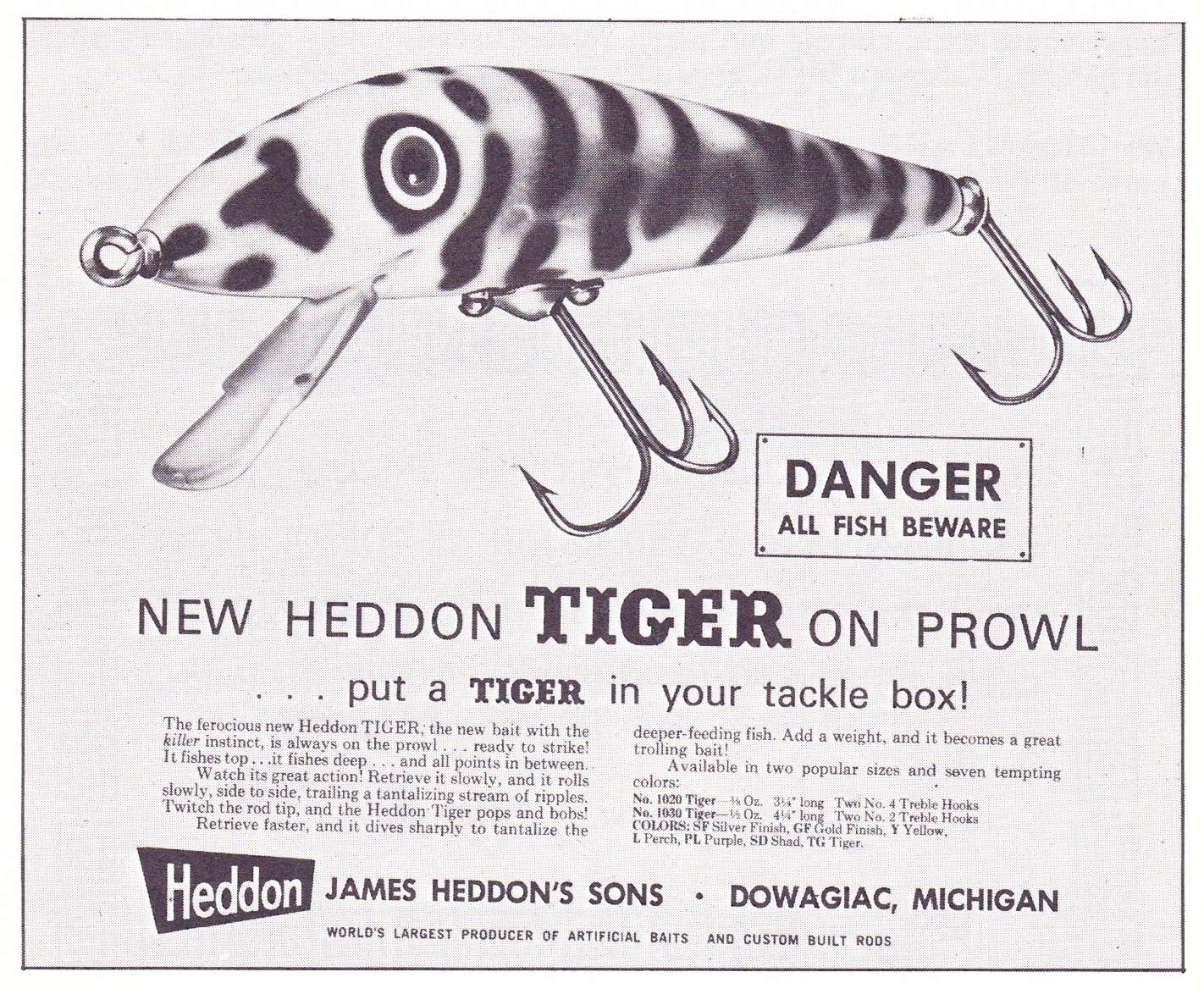 Hot Lures for 1968 - Bass Fishing Archives Tackle History