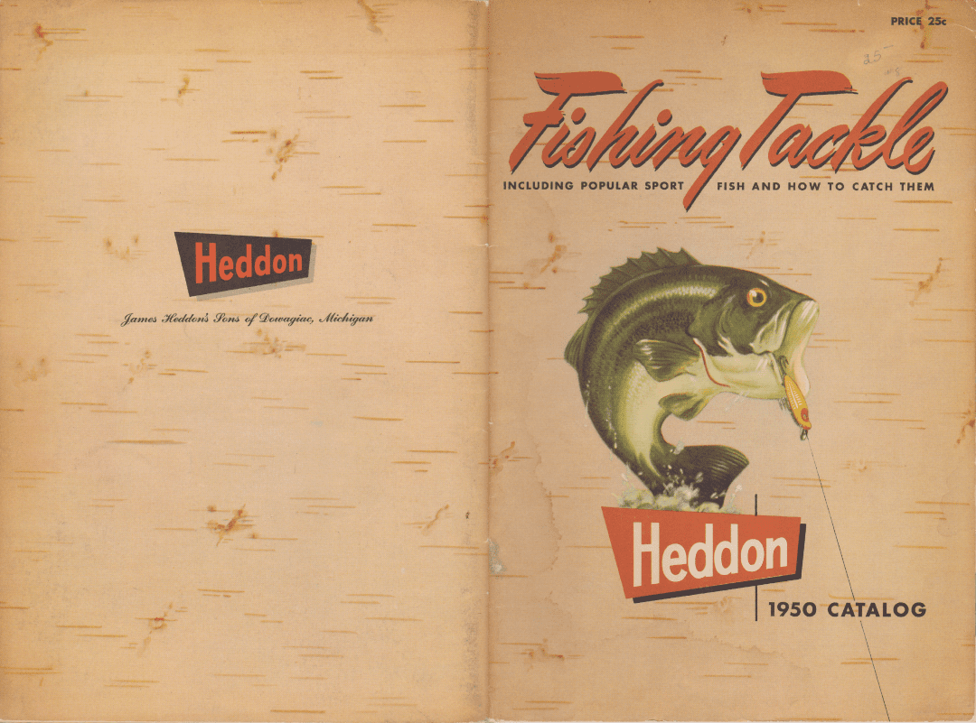 Heddon 1950 Deluxe Catalog - Bass Fishing Archives Bass Tackle Catalogs