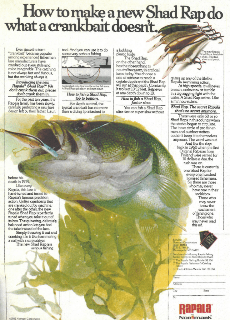 40 Years of the Shad Rap - Bass Fishing Archives Tackle History