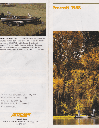 1988 ProCraft Boat Brochure - Bass Fishing Archives Bass Boat Catalogs