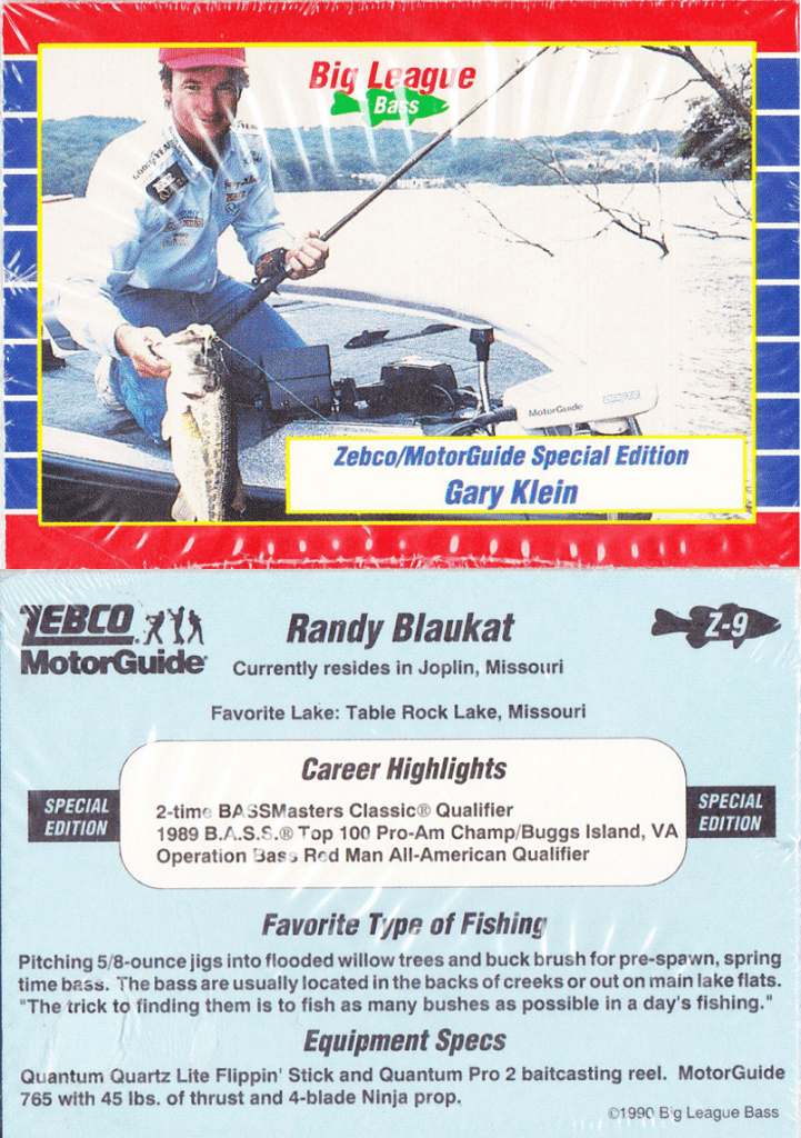 Big League Bass Trading Cards - Bass Fishing Archives Memorabilia