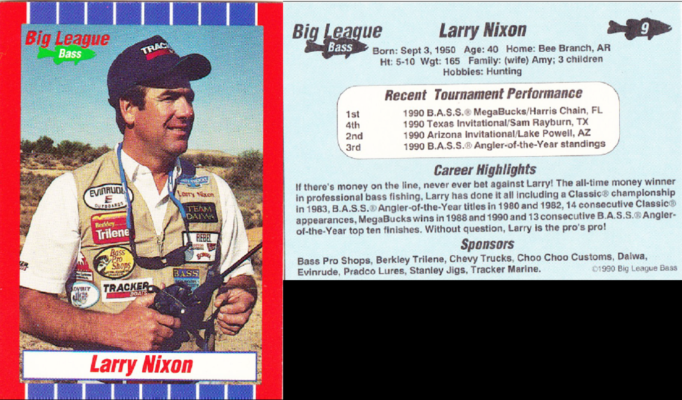 Big League Bass Trading Cards - Bass Fishing Archives