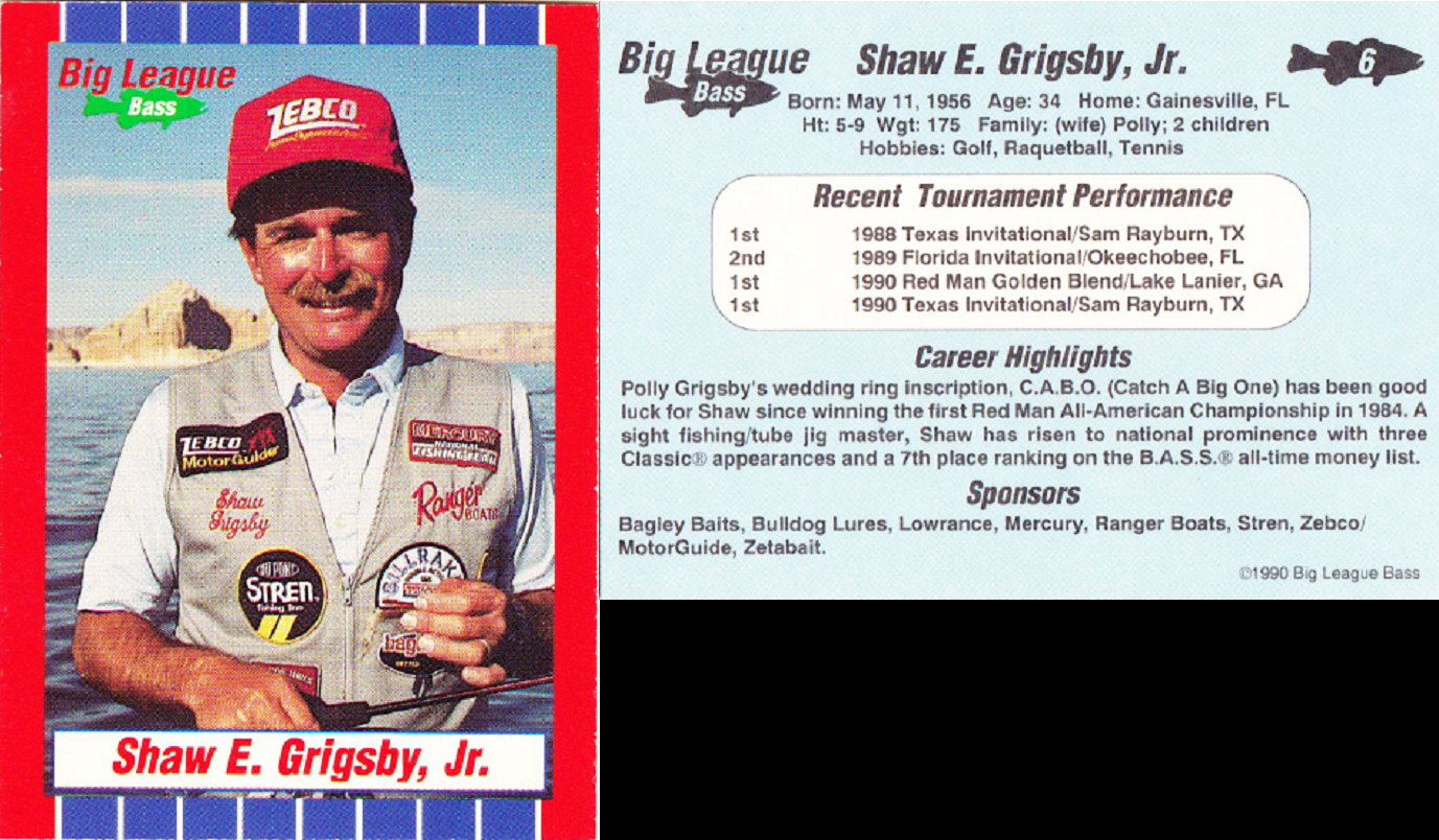 Big League Bass Trading Cards - Bass Fishing Archives