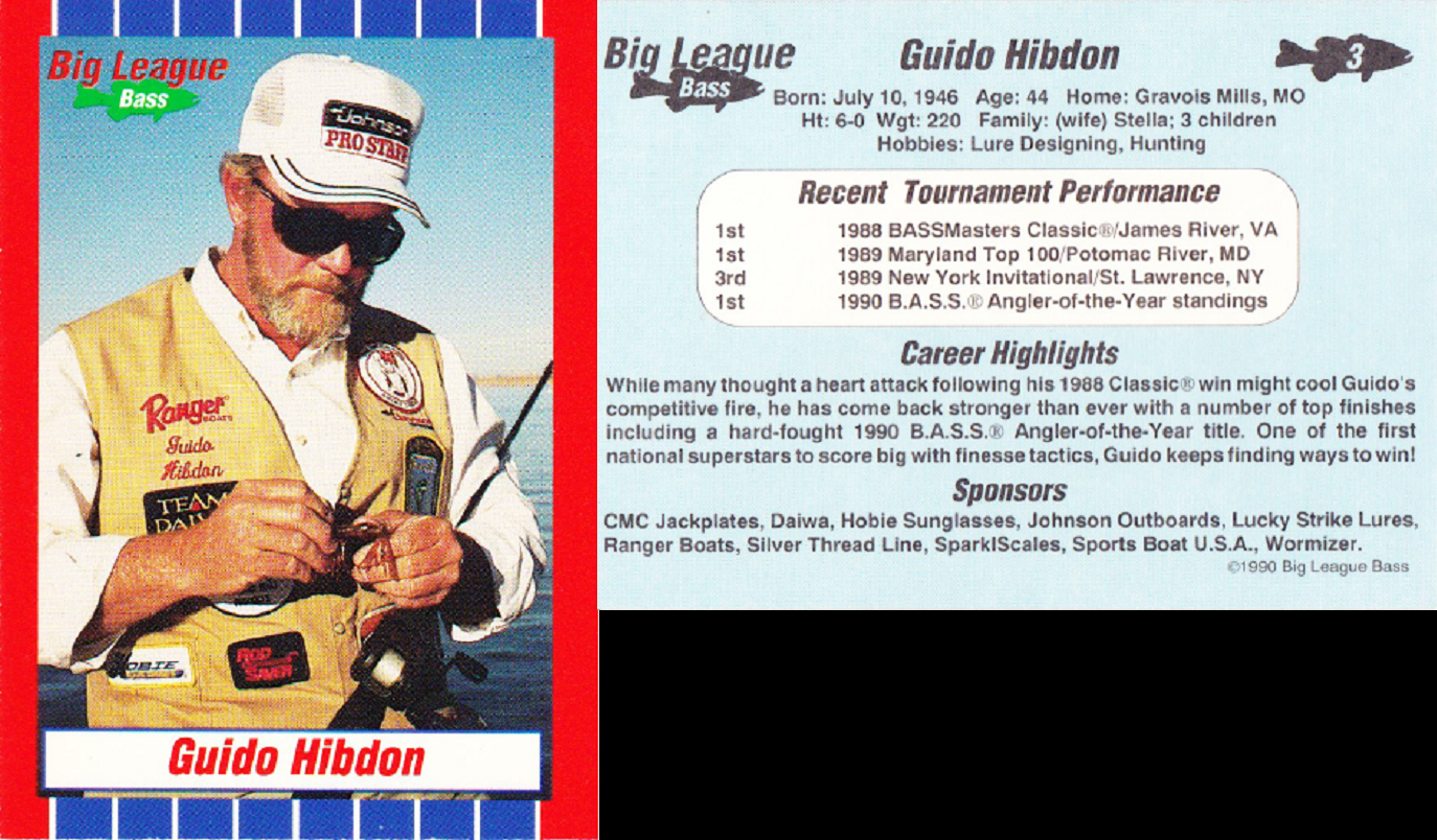 Big League Bass Trading Cards - Bass Fishing Archives Memorabilia