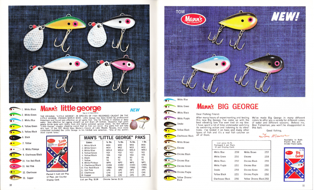 Mann’s Baits 1974 - Bass Fishing Archives Tackle History