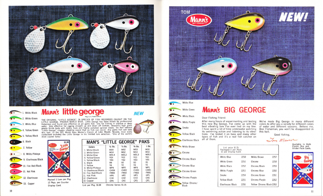 Mann’s Baits 1974 - Bass Fishing Archives Tackle History